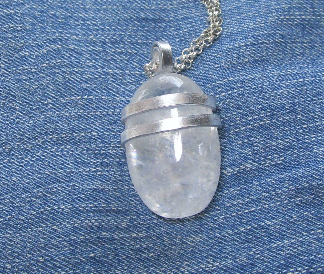 Optical Calcite Viking Sunstone Iceland Spar Polished Crystal Pendant ...