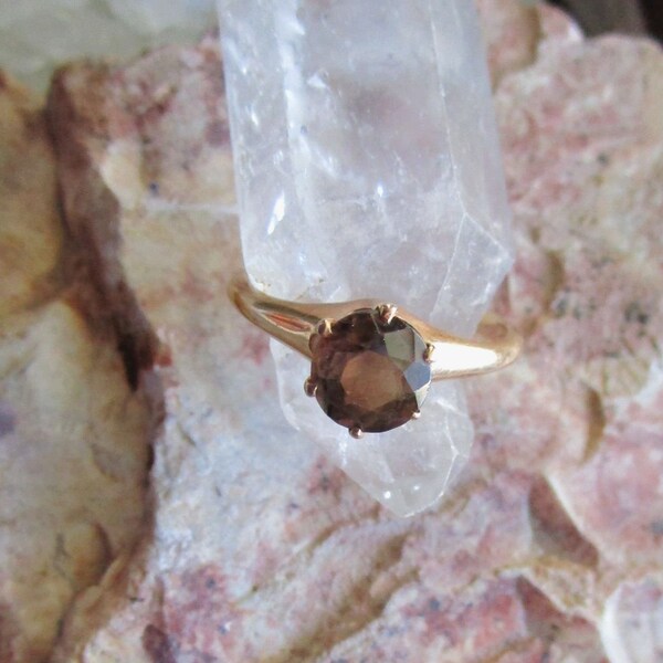 Quartz Gold Ring - Etsy