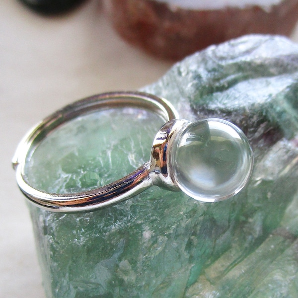 Crystal Ball Ring - Etsy