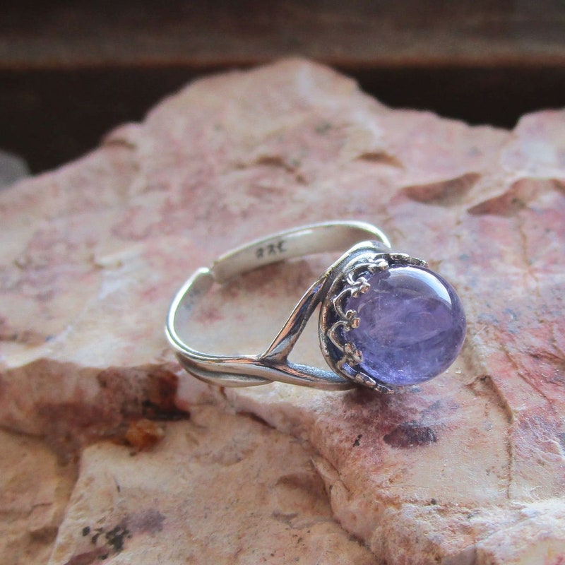 Crystal Ball Ring - Etsy