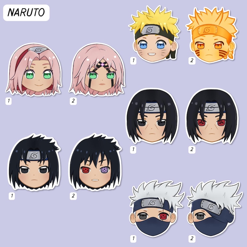 Naruto Stickers - Etsy