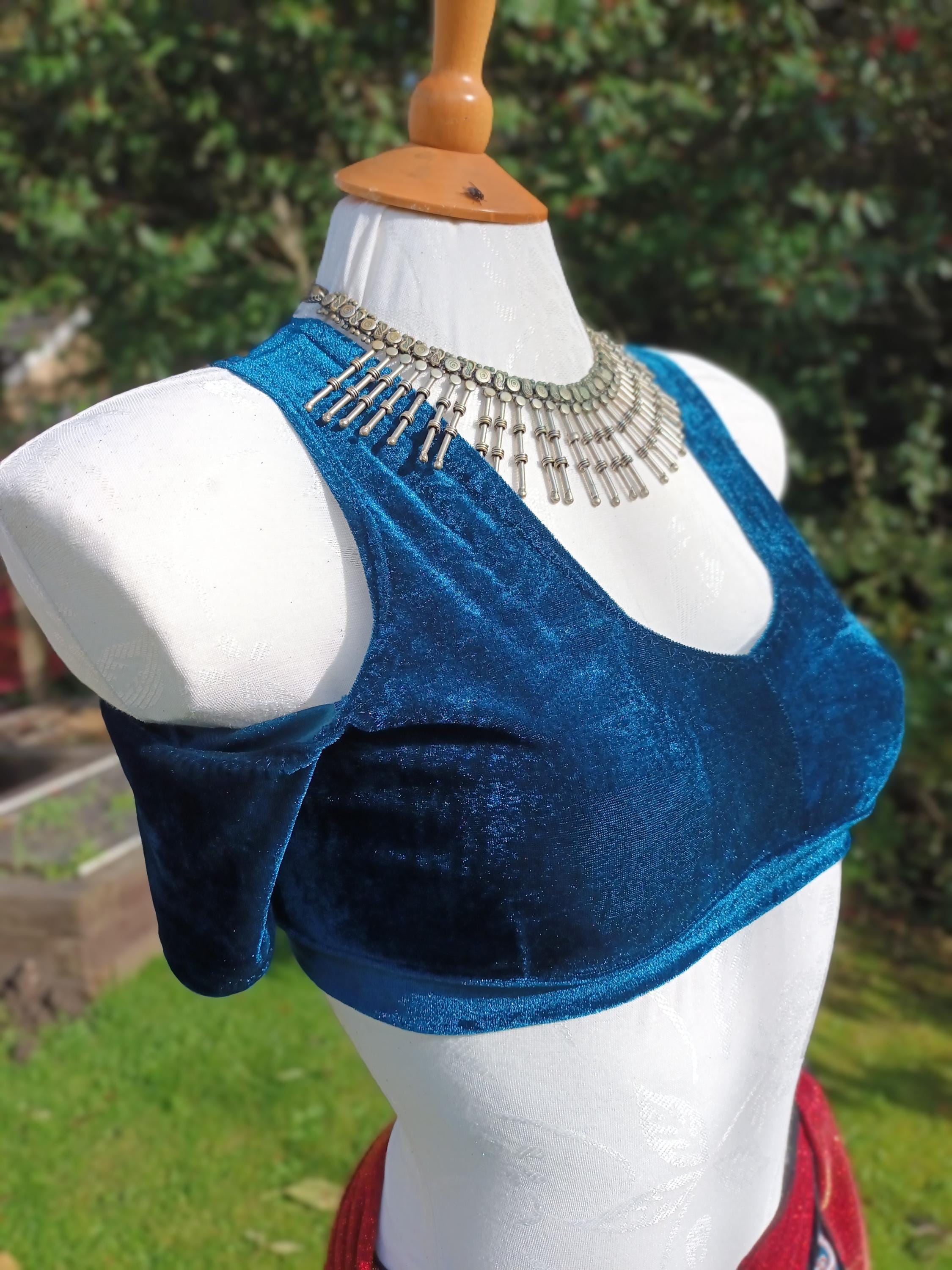 Choli, Made to Order, Drop Shoulder Choli, Belly Dance Choli, Open ...