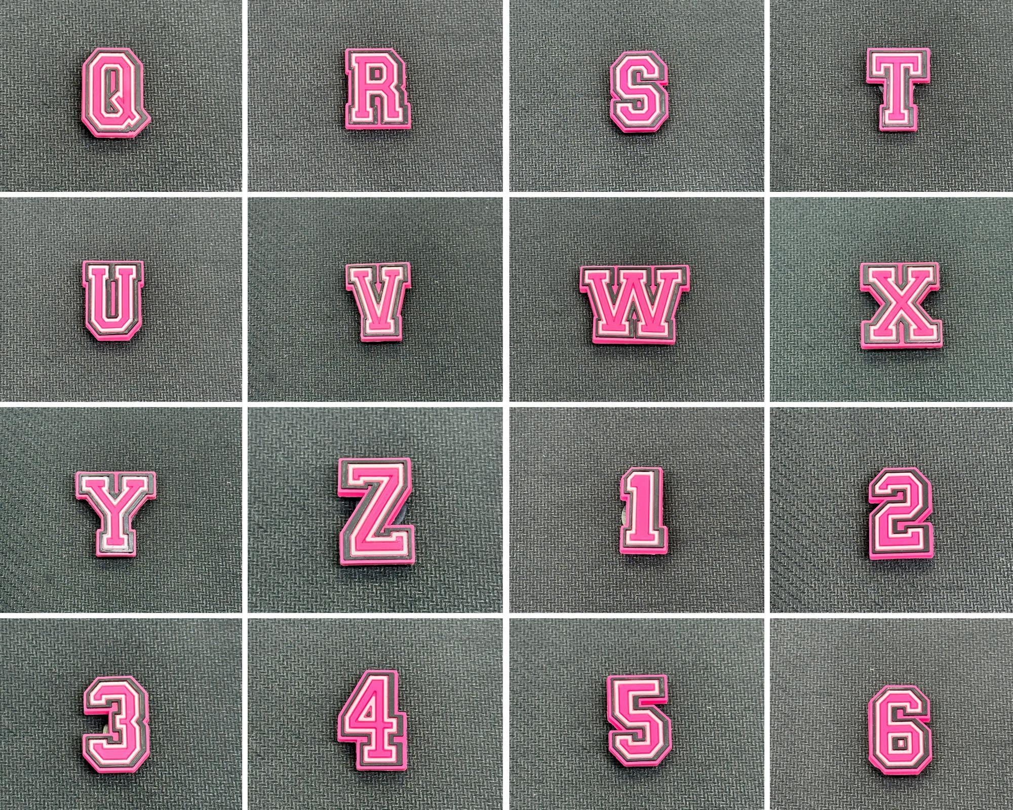 Letters and Numbers Clog Shoe Charms for Clogs Shoes, Initial Number ...