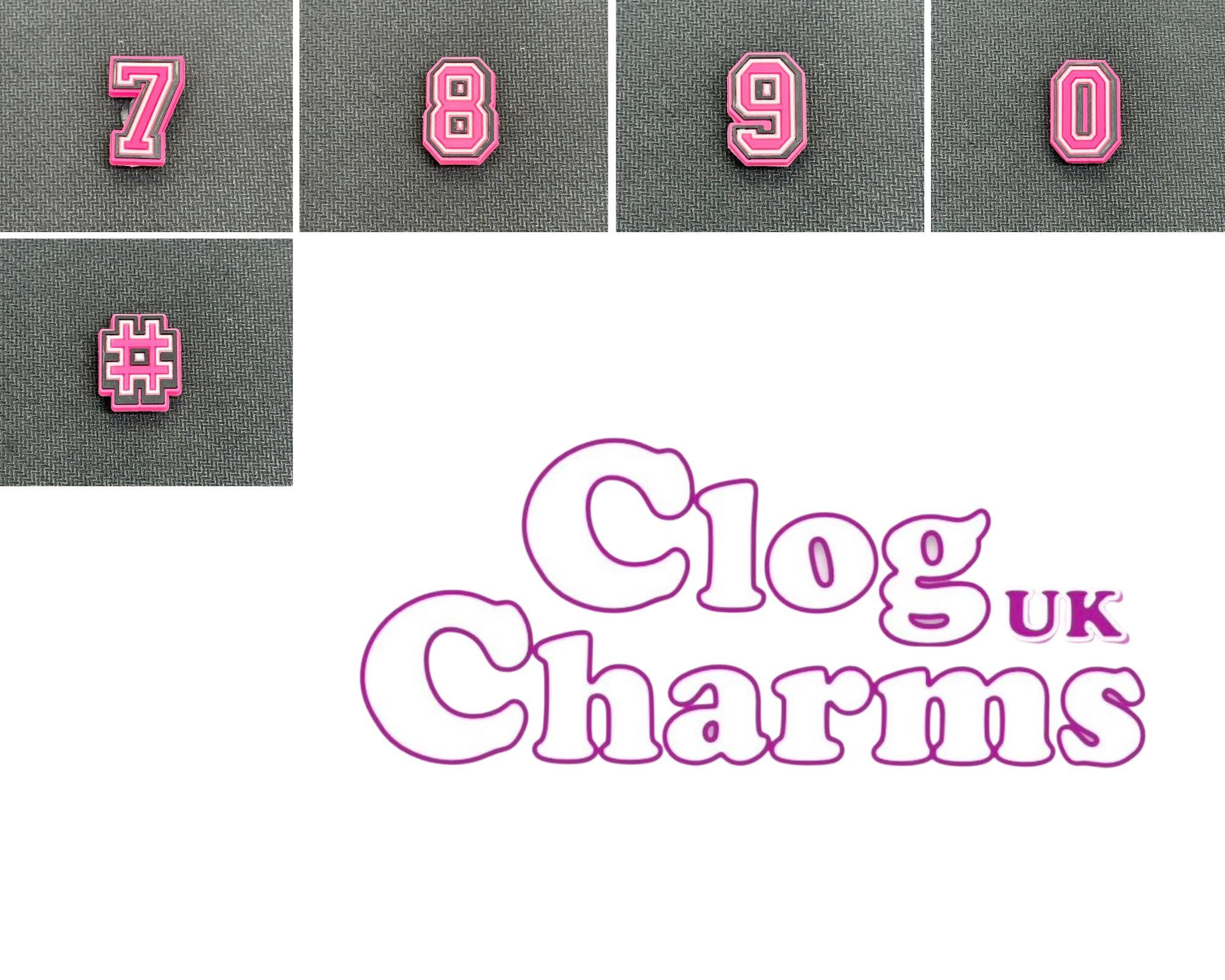 Letters and Numbers Clog Shoe Charms for Clogs Shoes, Initial Number ...
