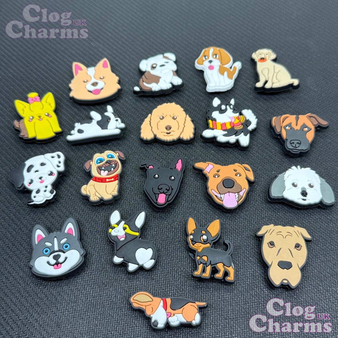 Dog Clog Charms for Clogs Shoe Charm French English Bulldog Husky ...