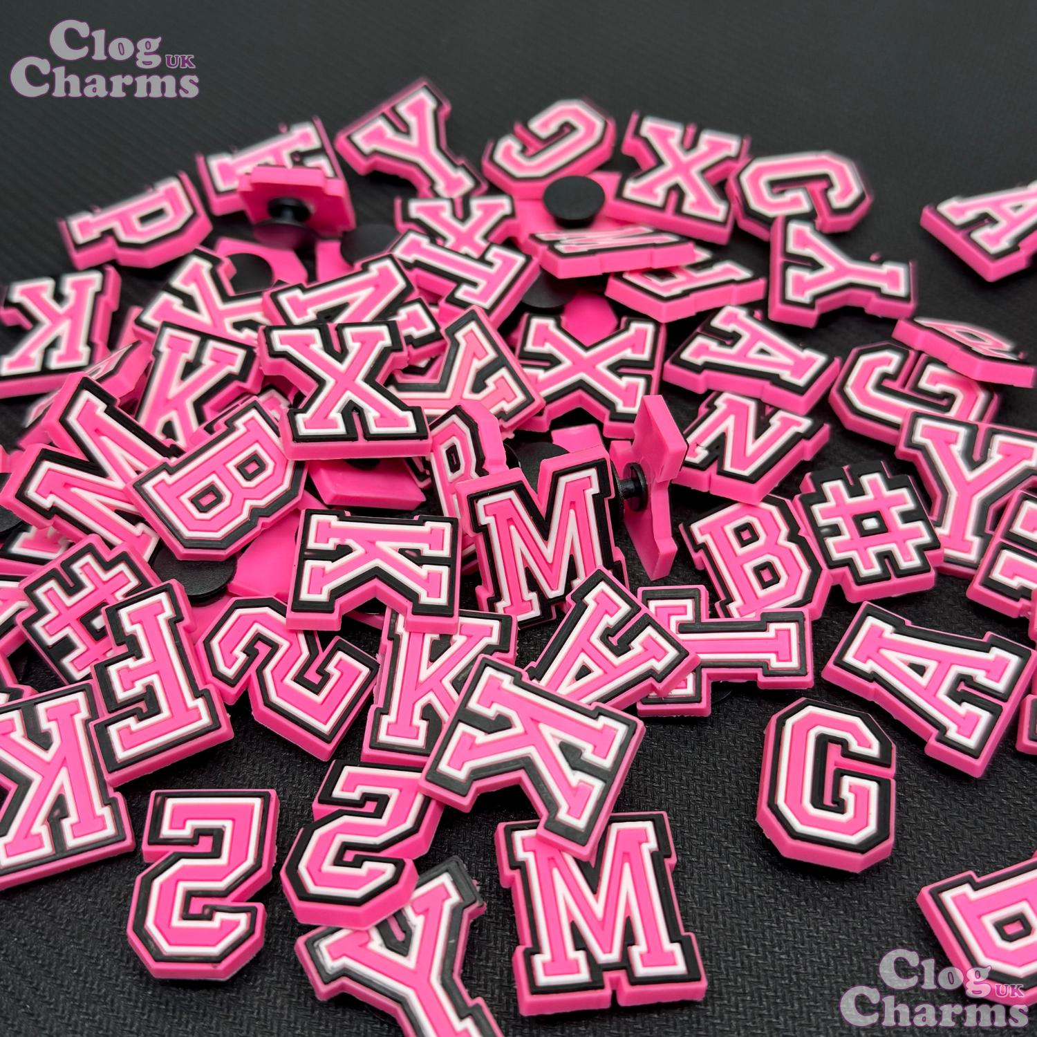 Letters and Numbers Clog Shoe Charms for Clogs Shoes, Initial Number ...