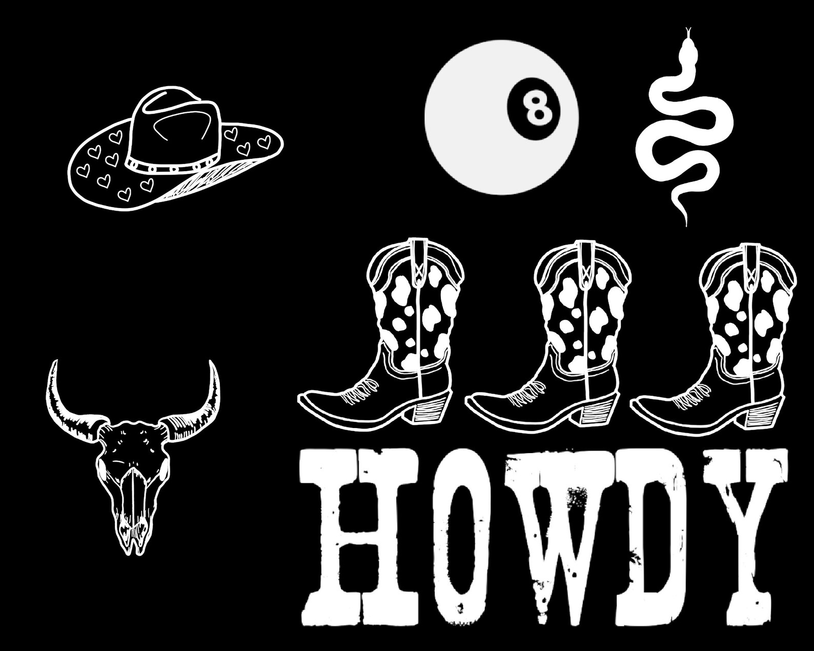 Western Procreate Stamps, Procreate Brushes, Western Flash Tattoos ...