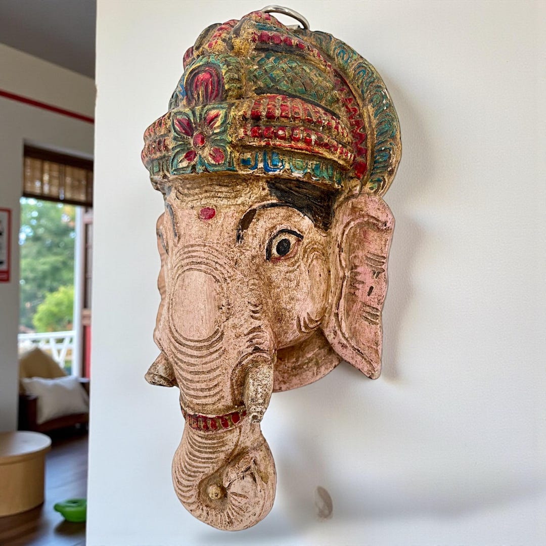 Indian Siri Wood Sculptures – Warrior, Ganesh and Female Deity ...