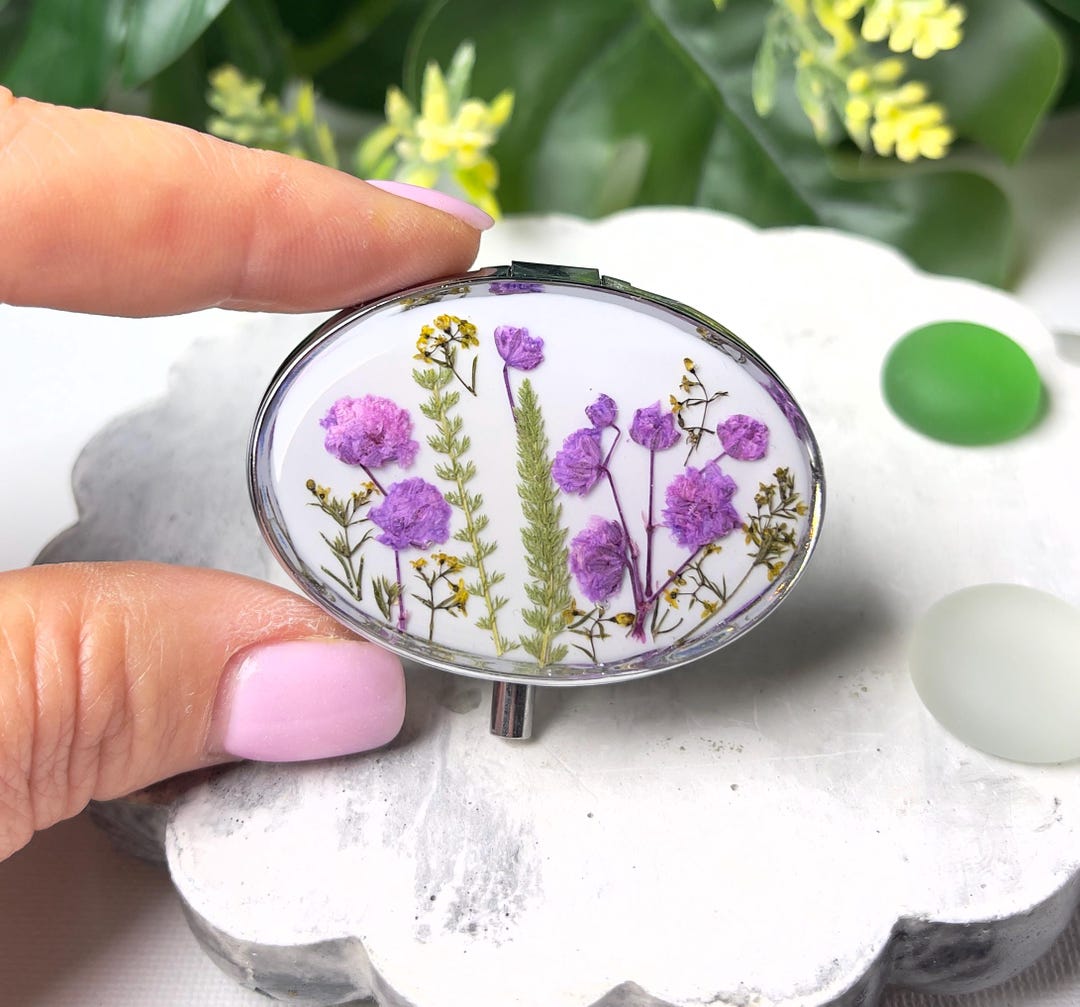 Compact Pill Organizer With 2 Slots - Etsy