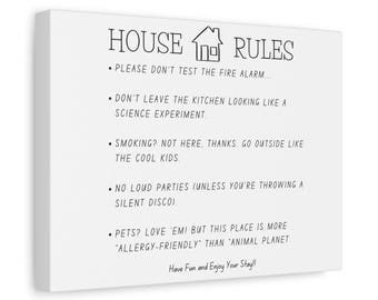 Airbnb Rental House Rules - Etsy
