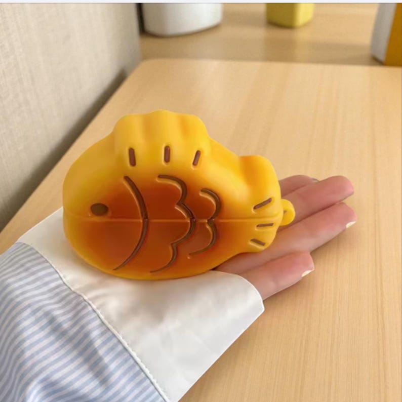 Fish AirPod Case, Taiyaki Cartoon Earphone Case, Protective Case for AirPod 1 2 3 4 Pro 2, Fish ...