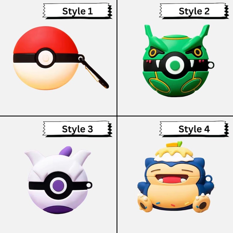 AirPod Pro 3 Cases, Poke Ball Characters Cases, Silicone Pro Pro 2 ...