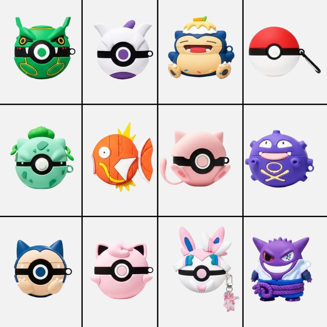 AirPod Pro 3 Cases, Poke Ball Characters Cases, Silicone Pro Pro 2 ...