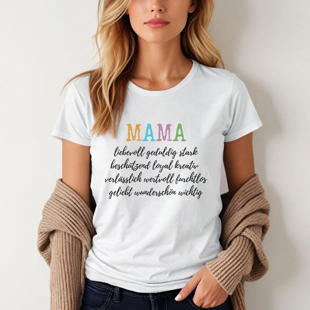 Mama Shirt With Appreciative Adjectives - Gift for Mom T-shirt for ...