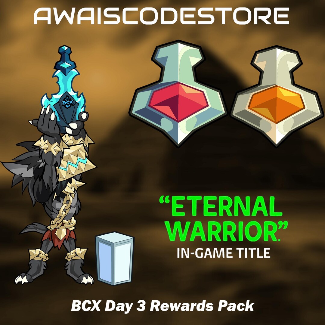 Brawlhalla - BCX Day 3 Pack | V6, V5, Title, Legendary Moment Emote - Etsy