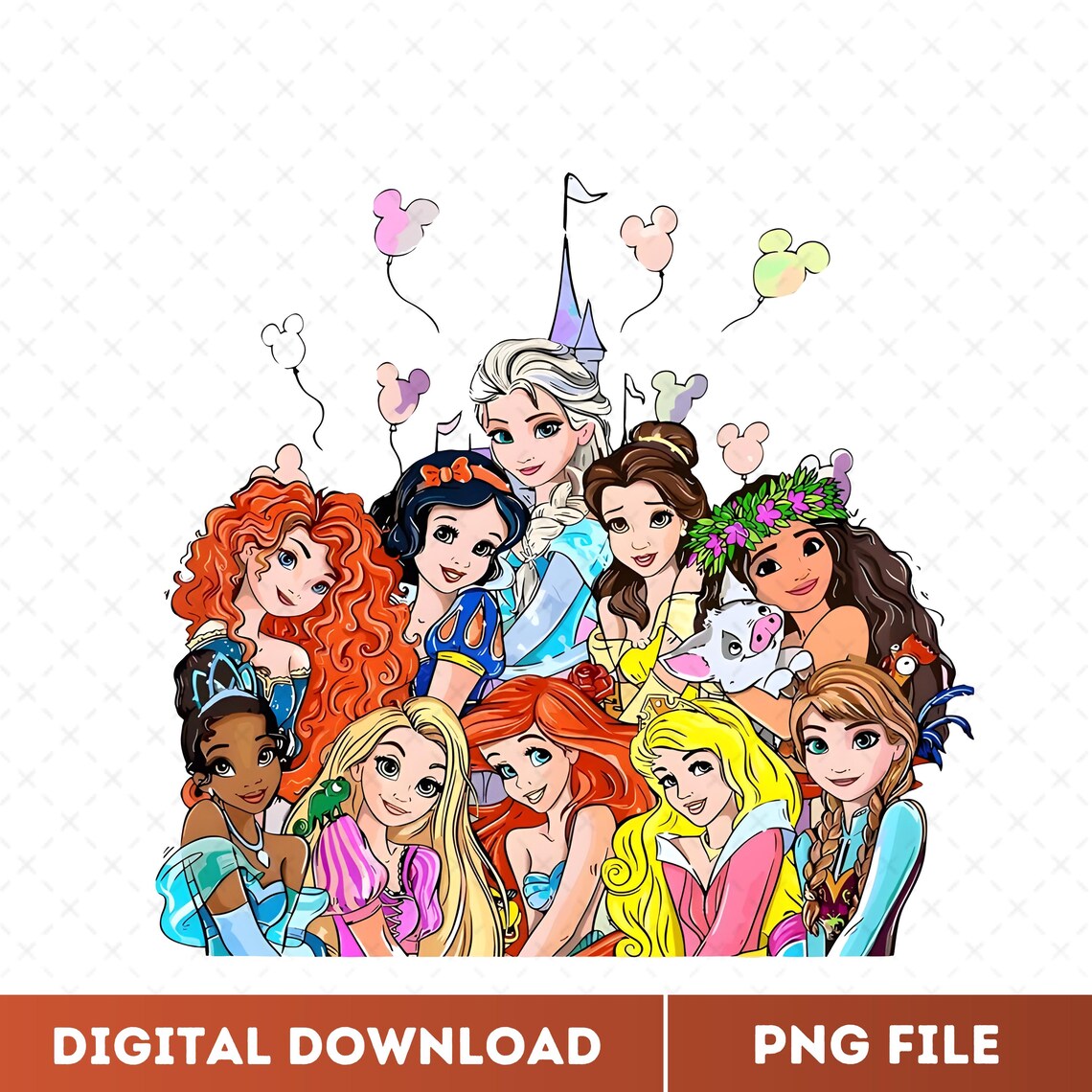 Princess Squad Png, Family Vacation Png, Princess Best Friends Png ...