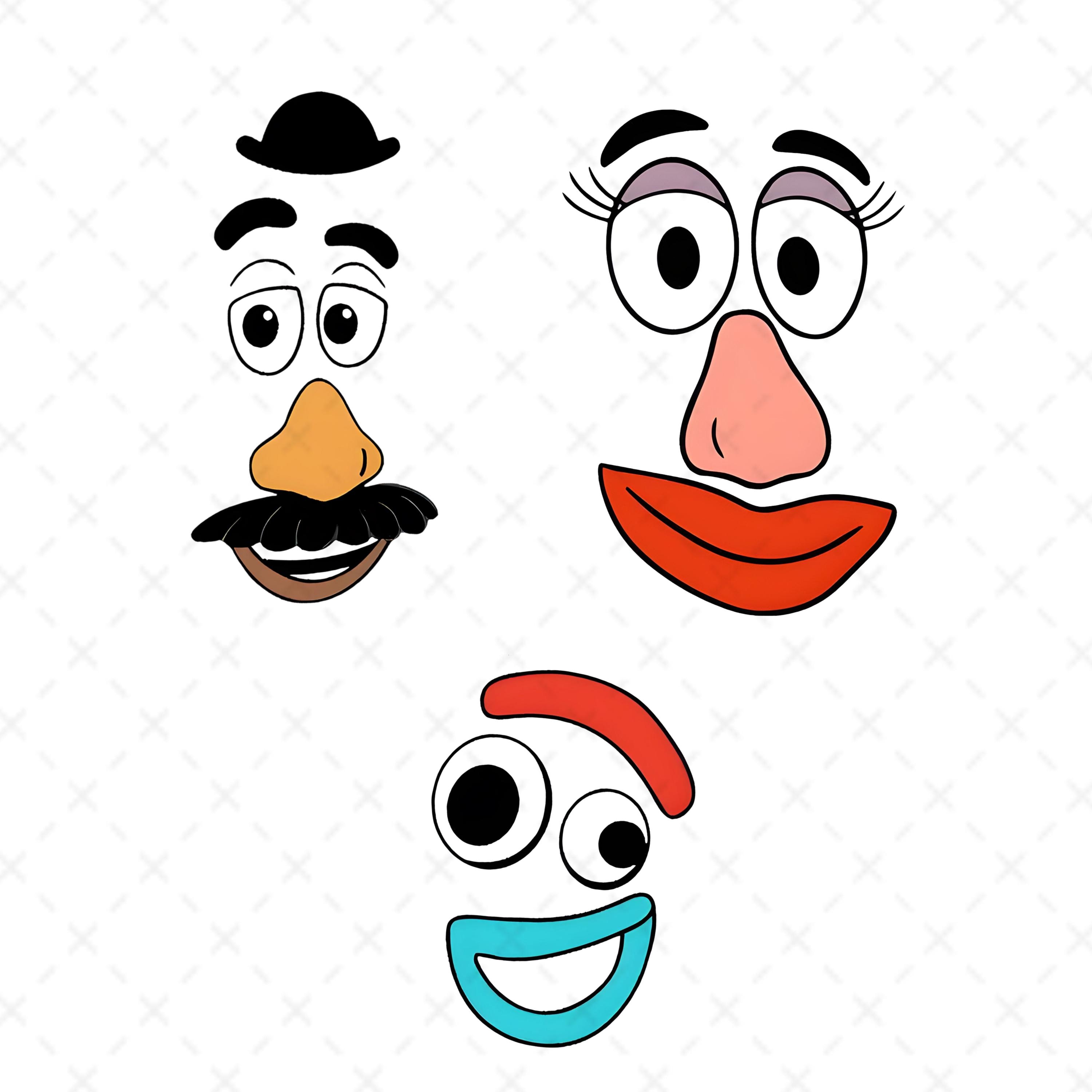 Toy Story Faces Png , Toy Story Characters Face Bundle Png, Toy Story ...