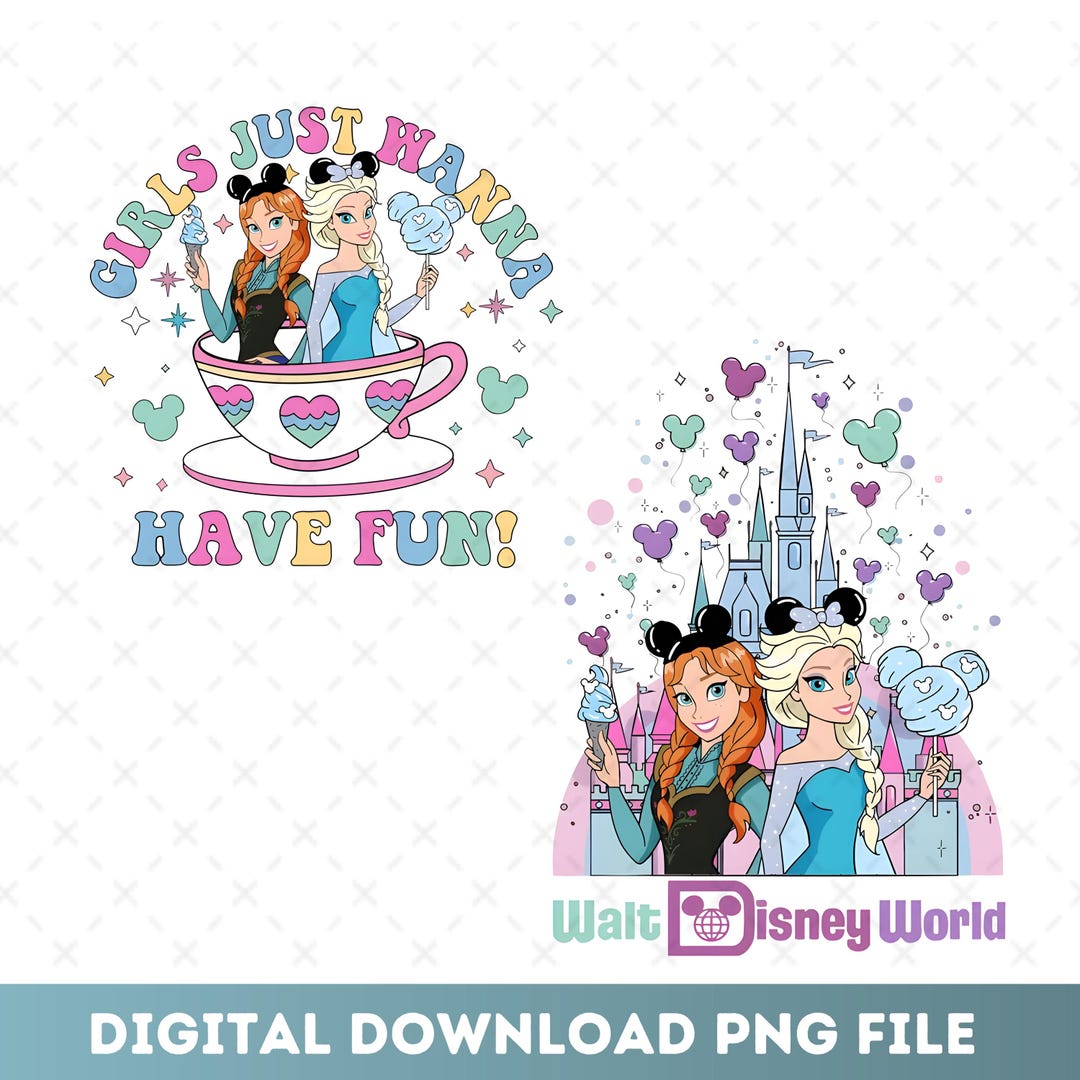 Girls Just Wanna Have Fun Png, Princess Besties Png, Girls Trip Tee ...