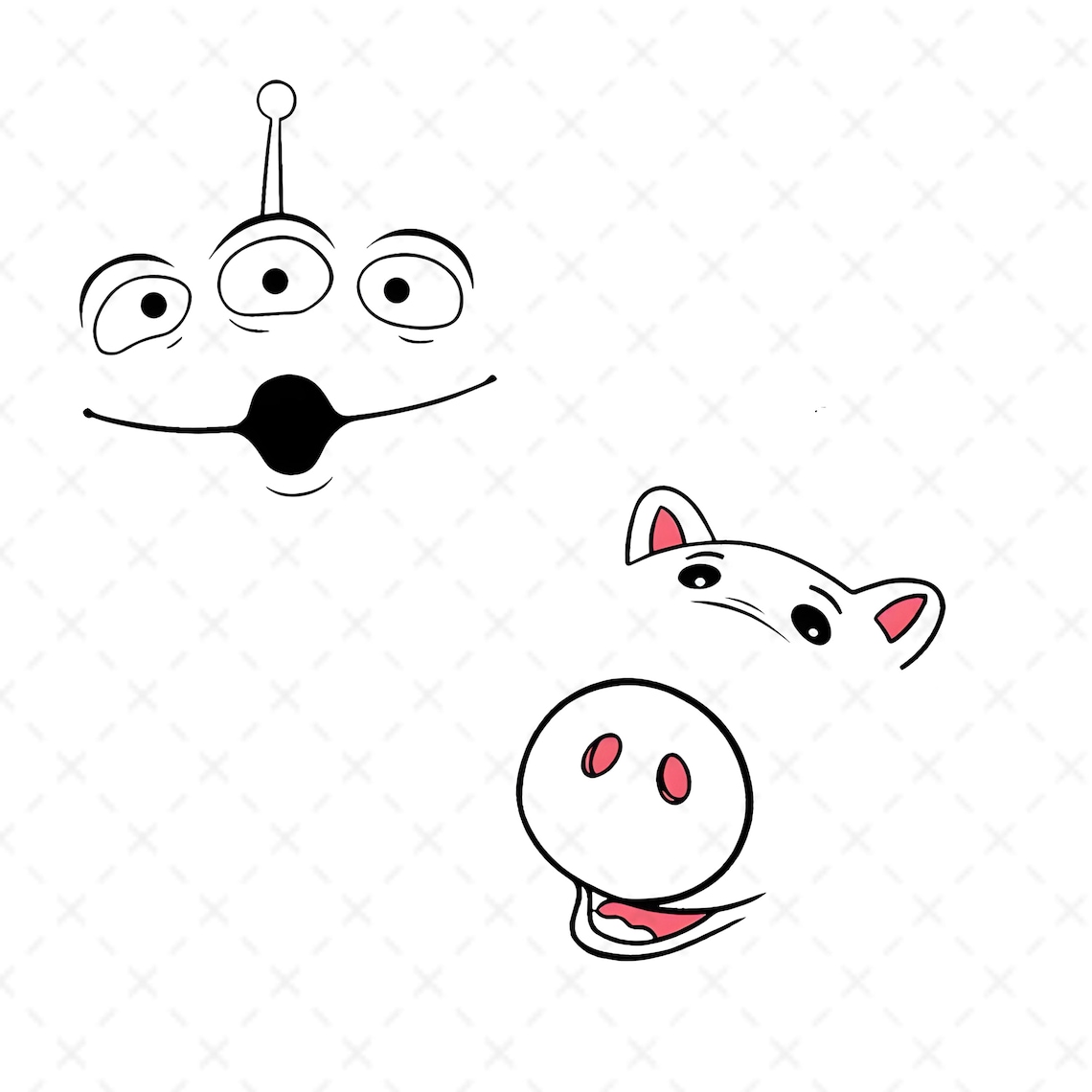 Toy Story Faces Png , Toy Story Characters Face Bundle Png, Toy Story ...