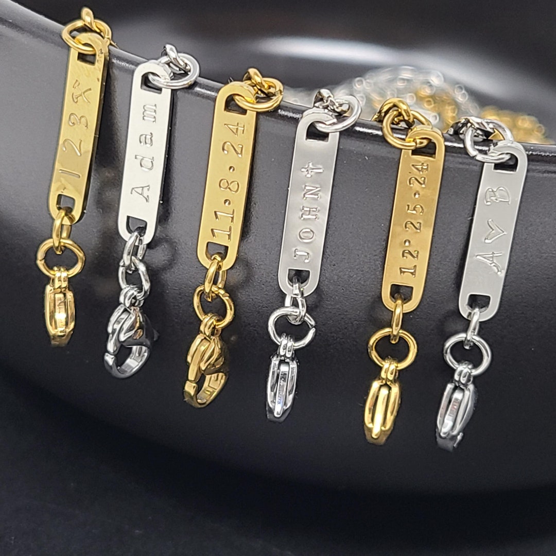 Personalized Engraved Chain · Men's Stainless Steel Chain Necklace ...