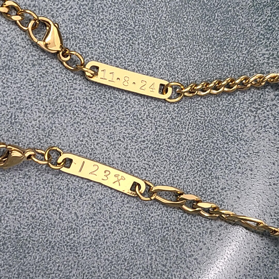 Personalized Engraved Chain · Men's Stainless Steel Chain Necklace ...