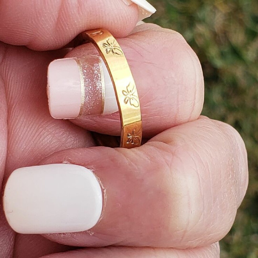 Butterfly Stack Ring Butterfly Ring Silver Gold Ring Stacking Bands ...