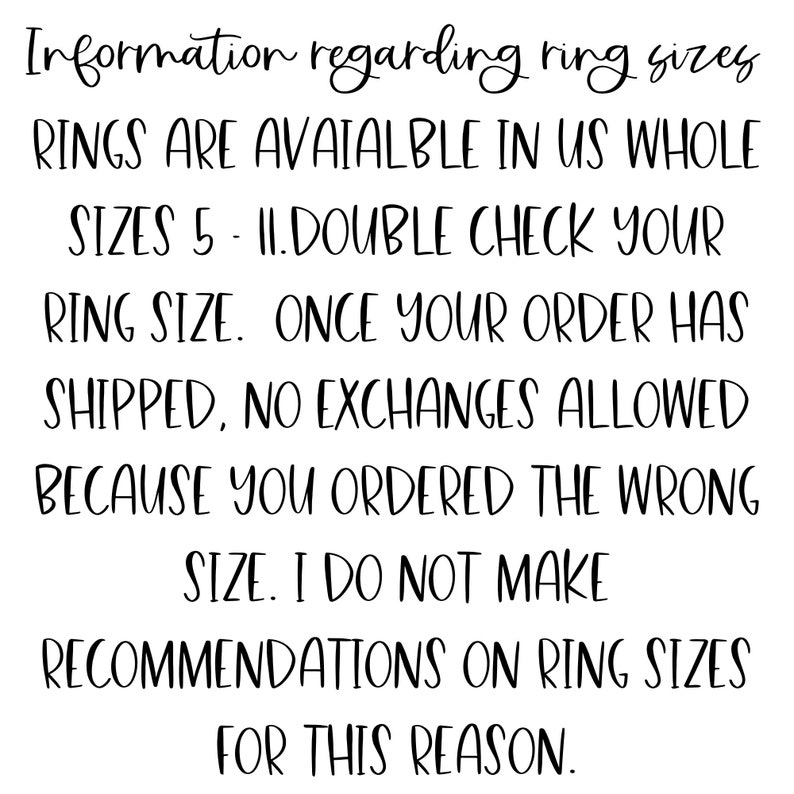 Your Words Quote Phrase Saying Stack Ring Personalize Gold | Etsy