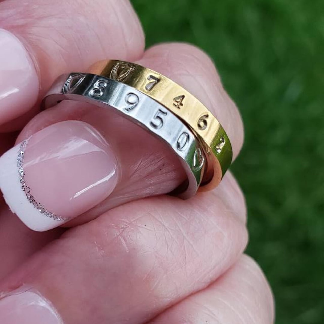 Personalized Police Badge Number Ring • Law Enforcement Jewelry - Etsy