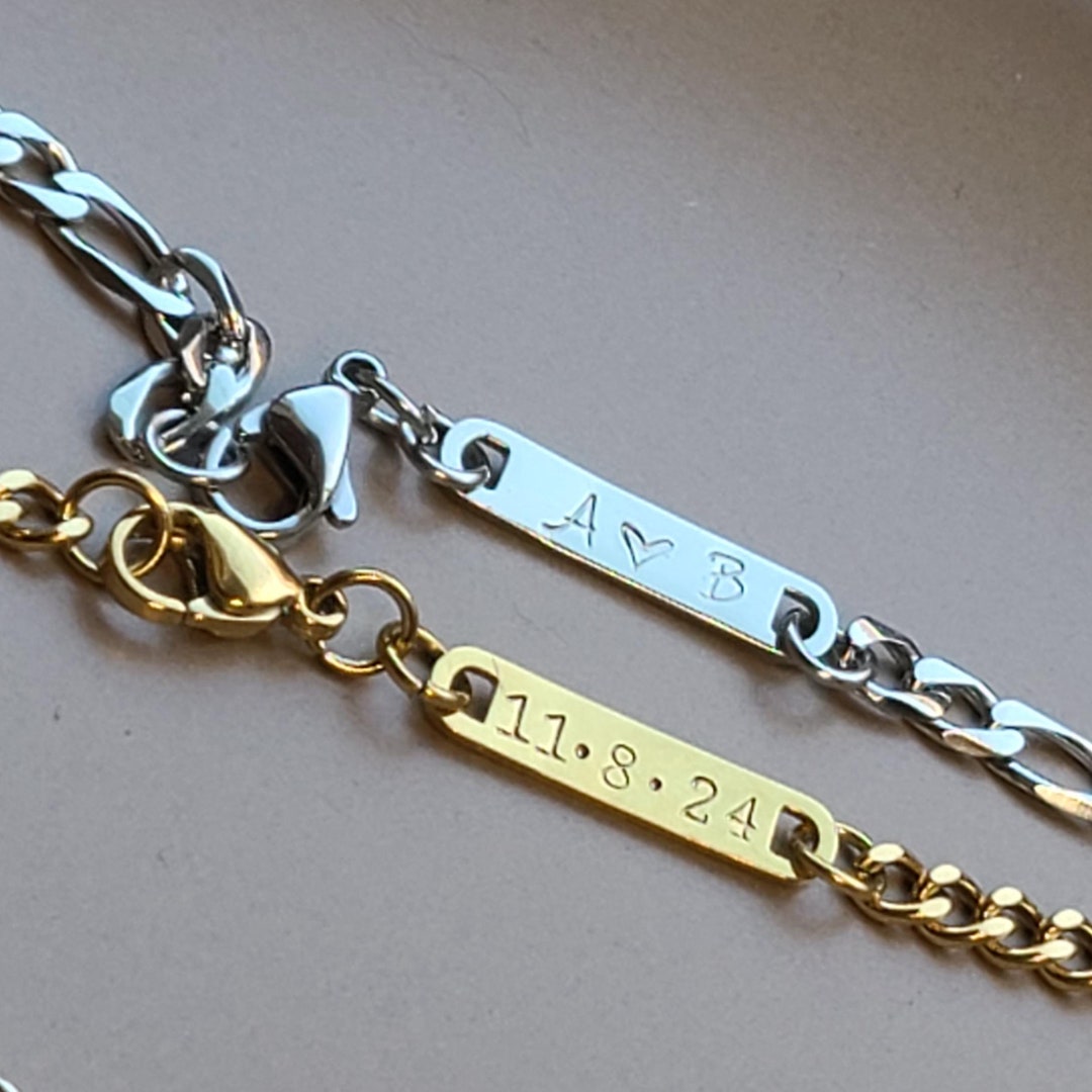 Personalized Engraved Chain · Men's Stainless Steel Chain Necklace ...