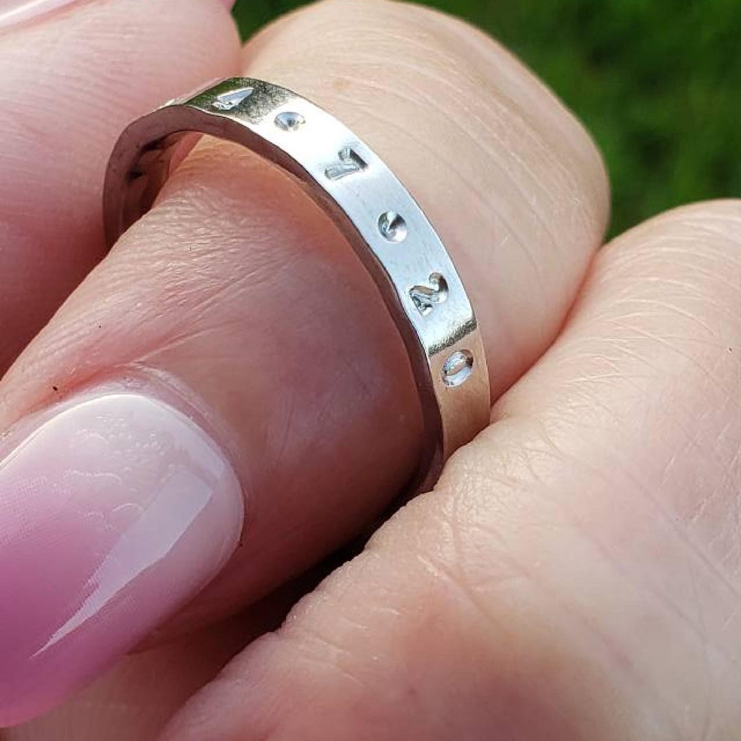Custom Personalized Handstamped Ring for Intuitive Deep Feelers ...