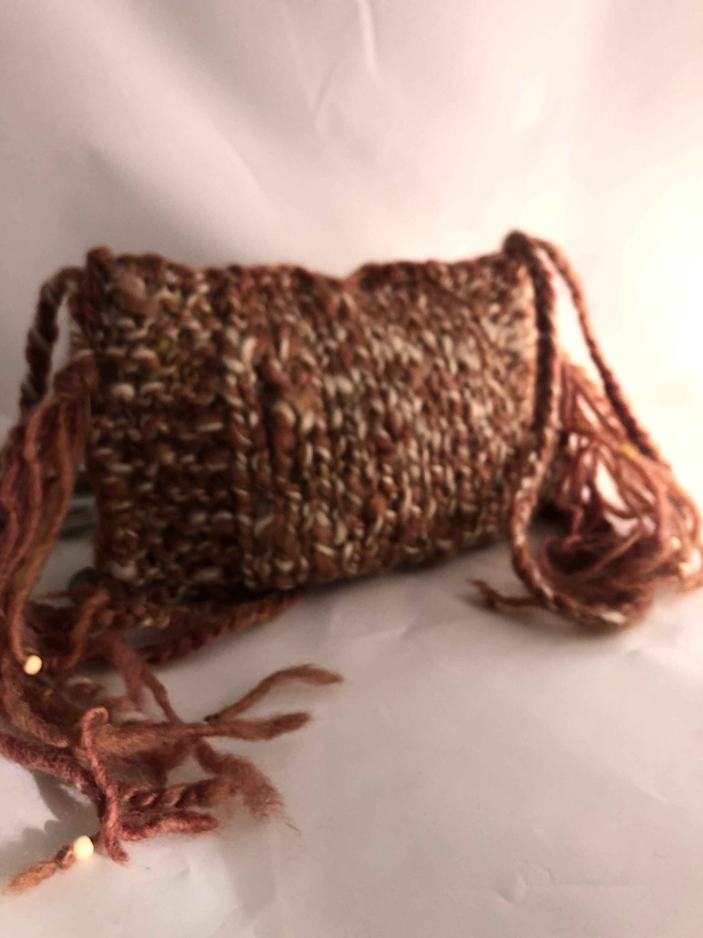 Mini Wool Crossbody Bag Artisan Hand Knit Purse Rustic Boho - Etsy