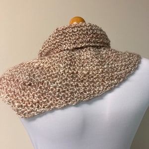 Handknit Scarf Handspun Wool Cowl With Buttons, Multi Style Wrap Collar ...