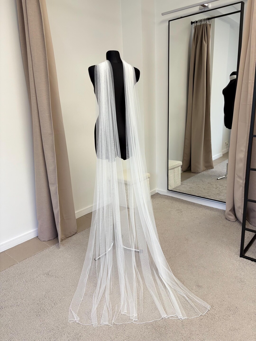 Delicate Tulle Bridal Accessory -sheer Tulle Neck Scarf - Etsy