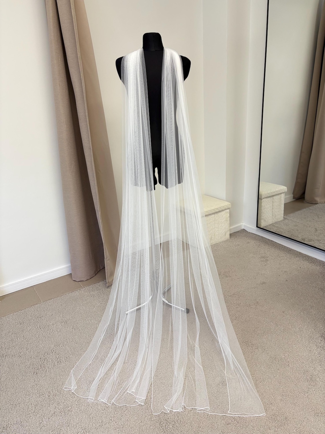 Delicate Tulle Bridal Accessory -sheer Tulle Neck Scarf - Etsy