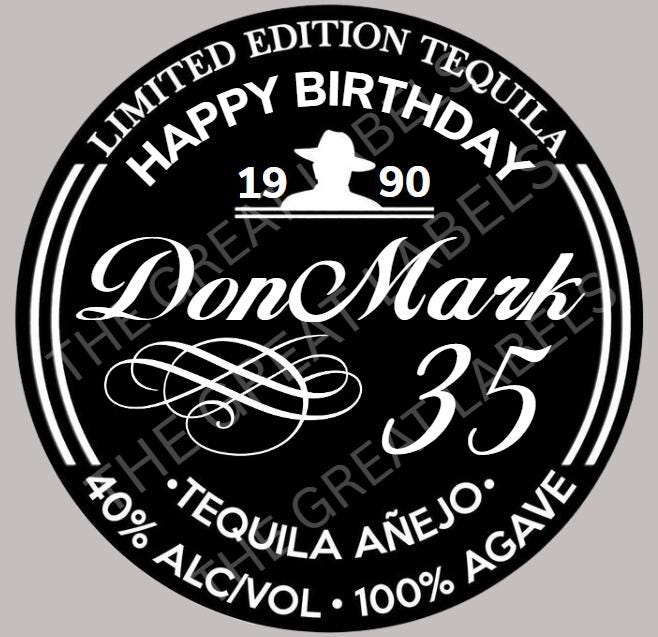 Don Julio 70 Label Canva Template: Personalized Tequila Bottle (digital ...