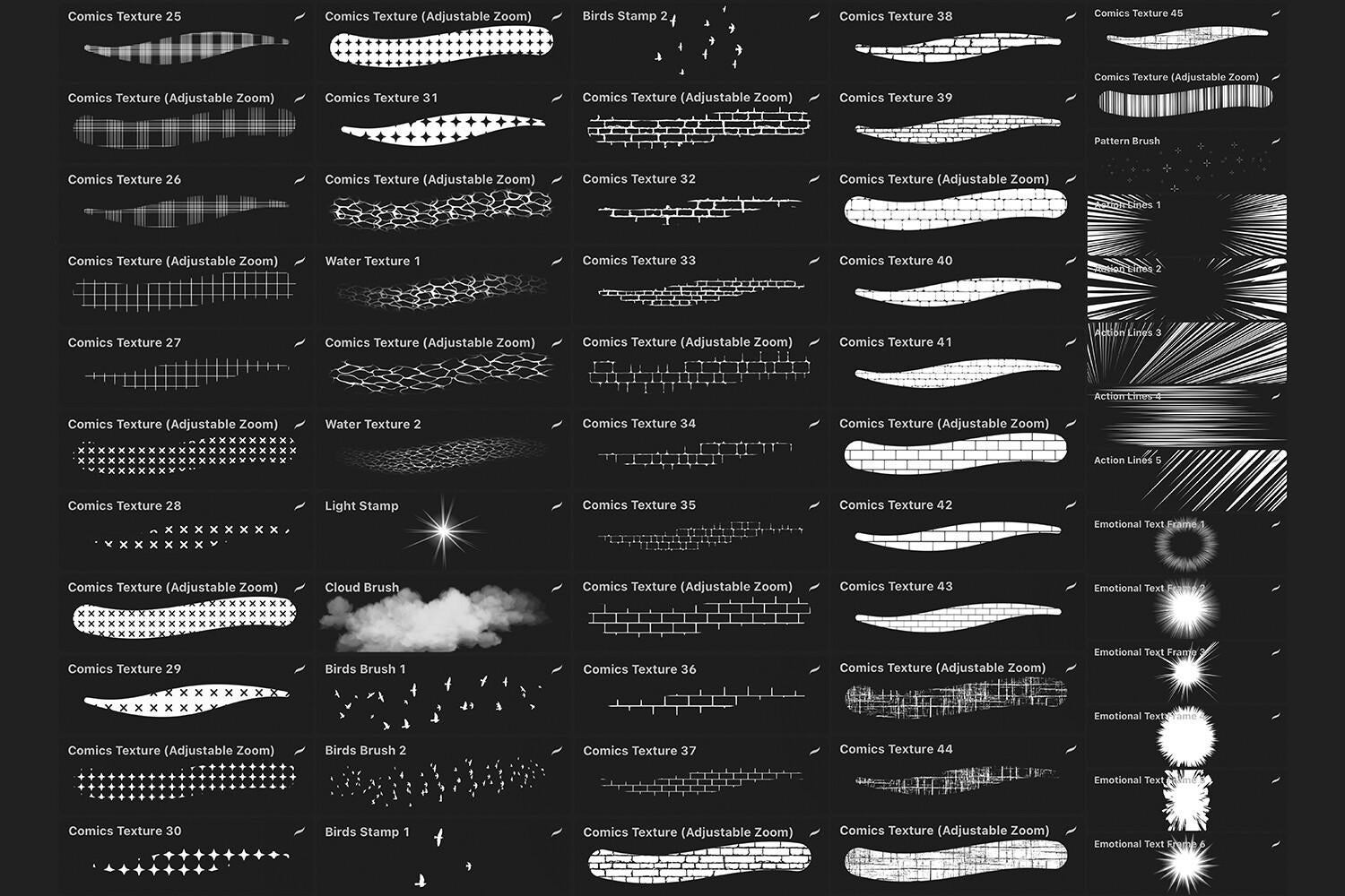 100+ Procreate Manga Screentone Brushes, Halftone Comic Brushes ...