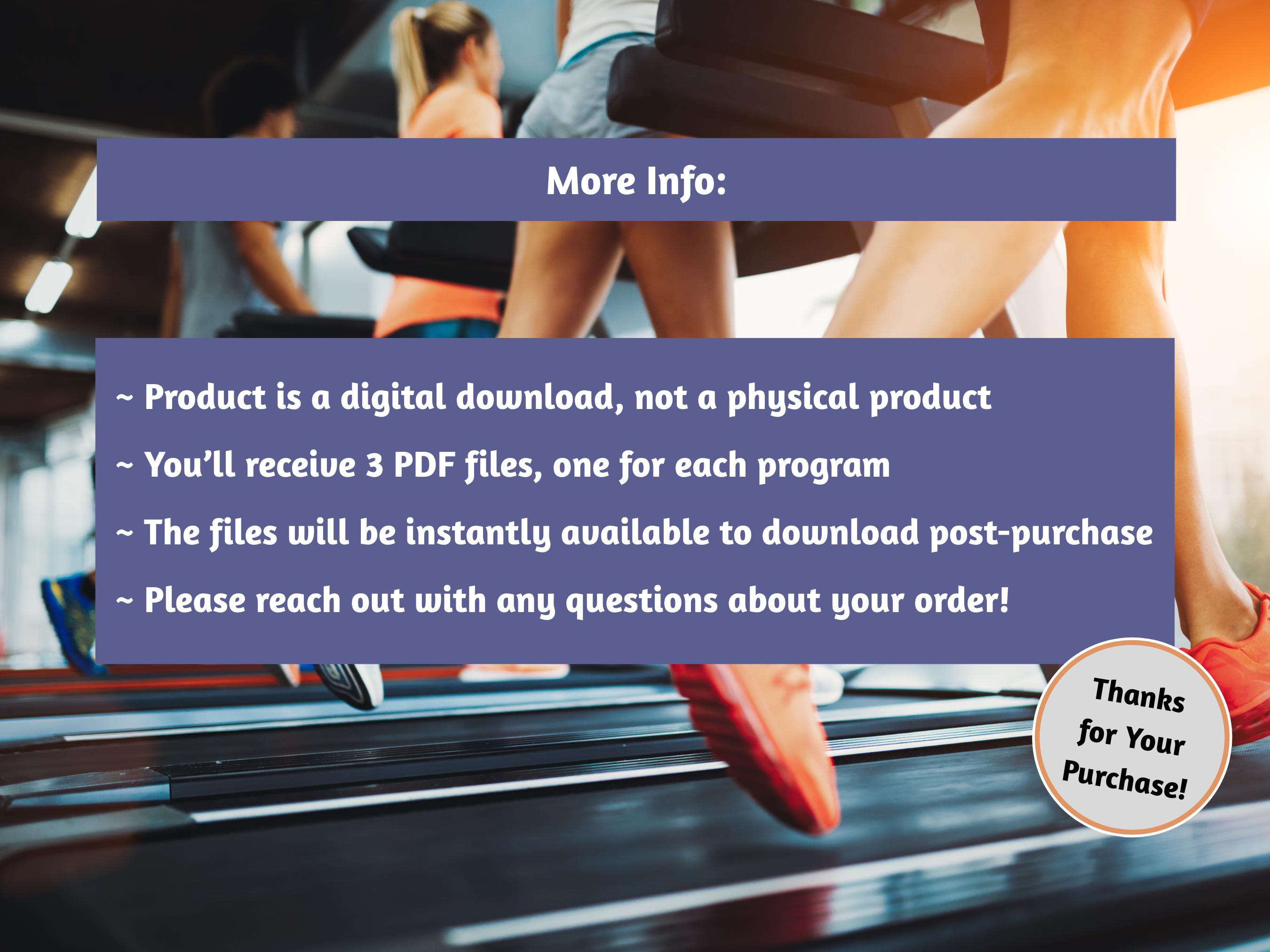 Peloton 3-pack Workout Tracker Bundle for the Tread: Split + Hike/run ...
