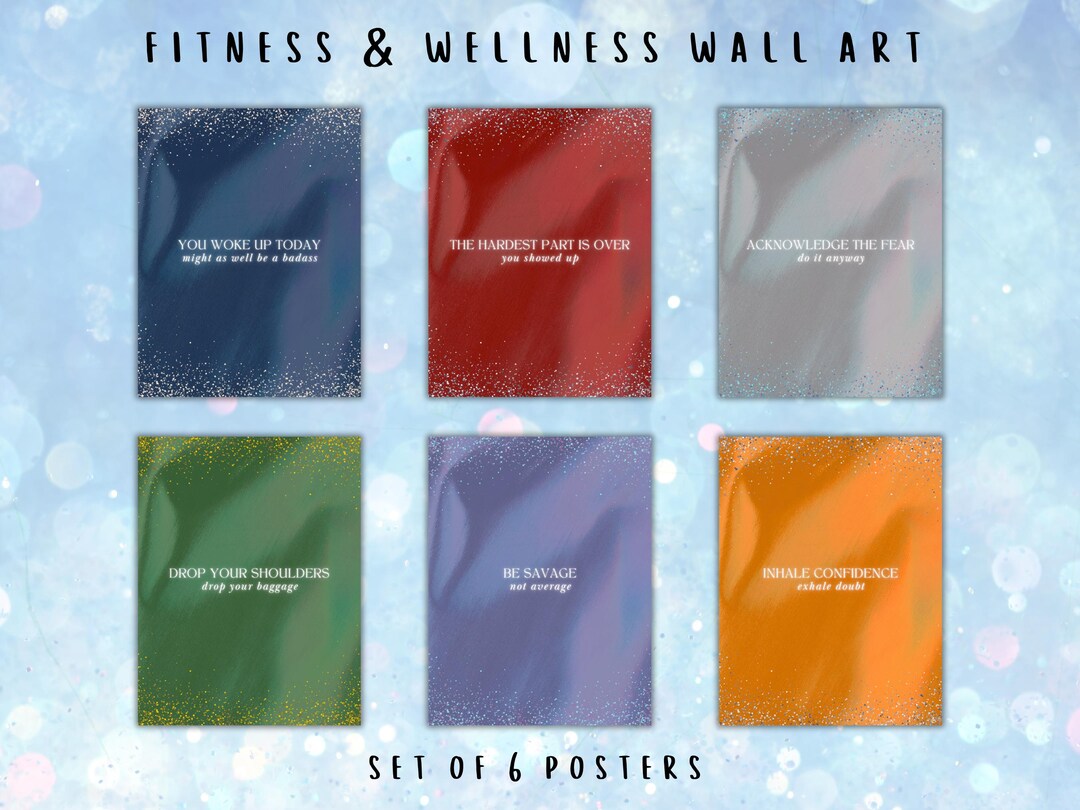 Motivational Wall Art With Peloton Instructor Quotes, Gym Decor ...