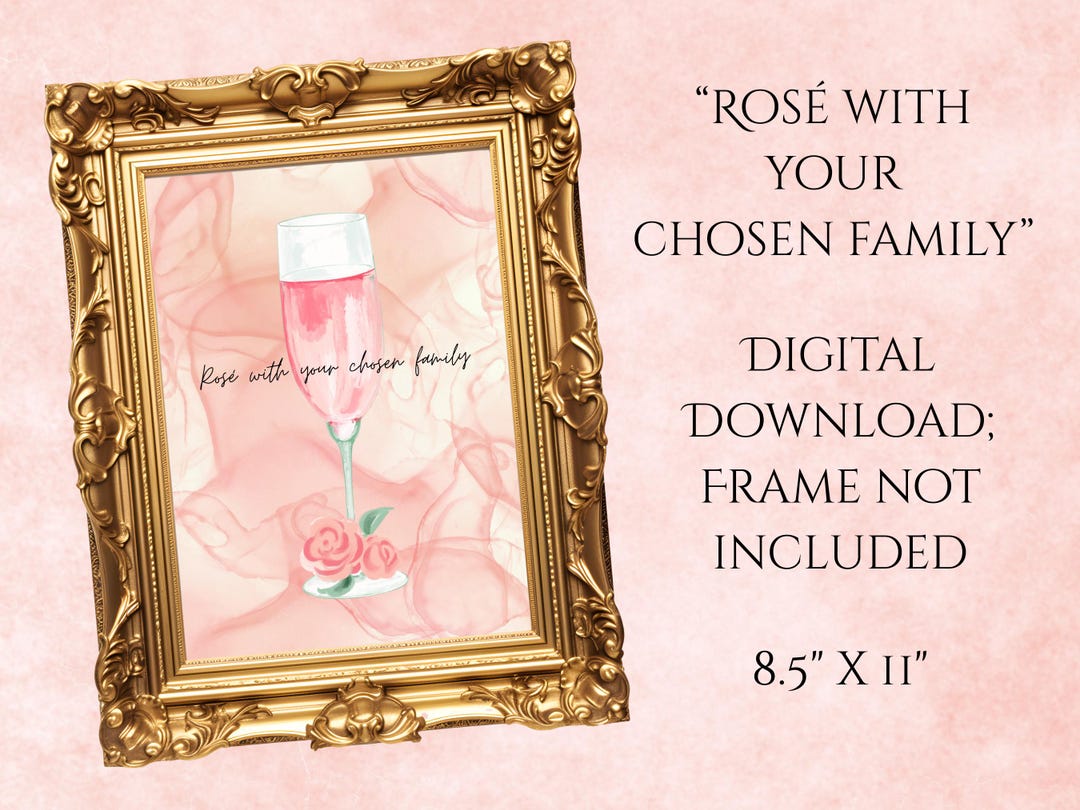 Swiftie Wall Art Printable – Song Lyric Decor With Rose and Wine Glass ...
