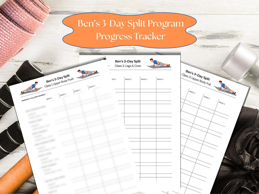 Ben Alldis Progress Tracker for His 3-day Split Program, Peloton ...