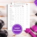 Ben Alldis Peloton 4-day Split Tracker: Strength Training Program Log ...