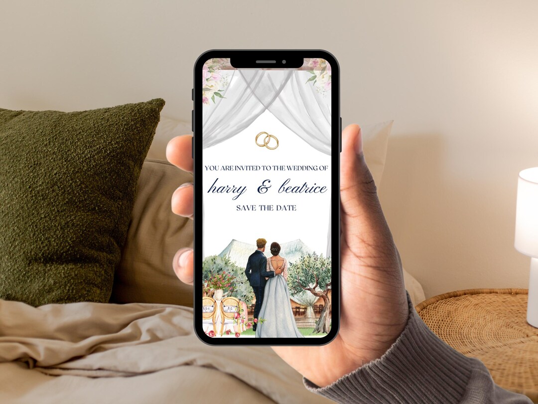 Animated Wedding Invitation, Canva Editable Invitation,diy Template ...