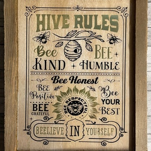 Hunting Rules Sign for Any Avid Hunter, Hunting, Outdoor Themed Decor ...