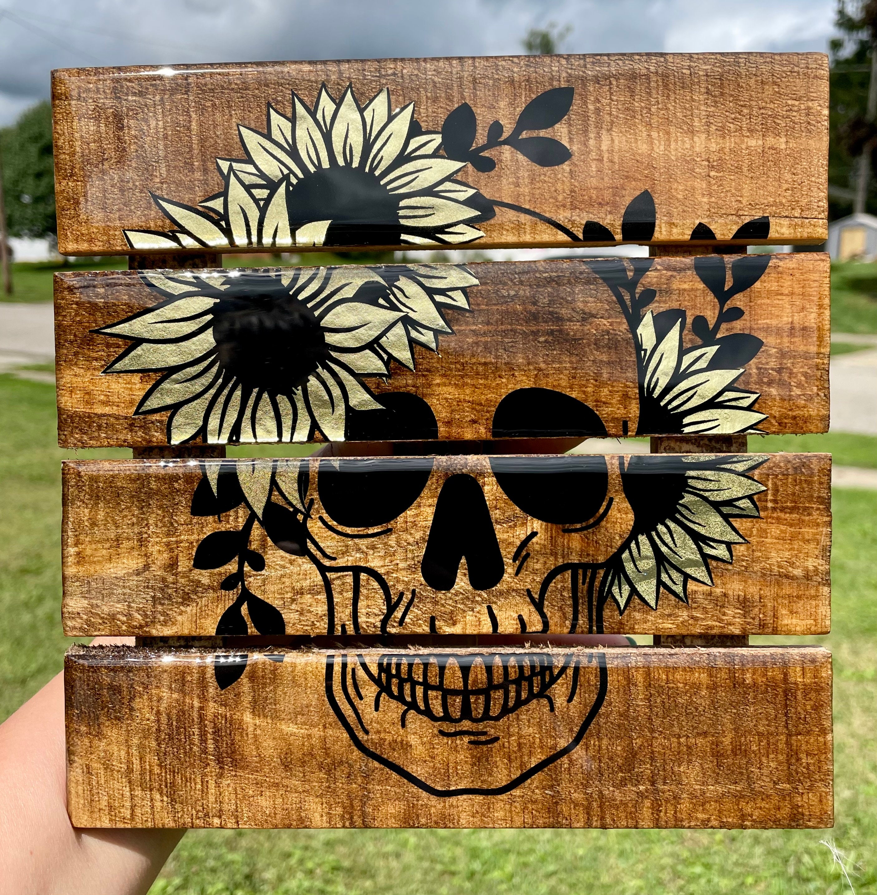 Skull Skull and Sunflower Skull and Sunflower Picture Skull - Etsy
