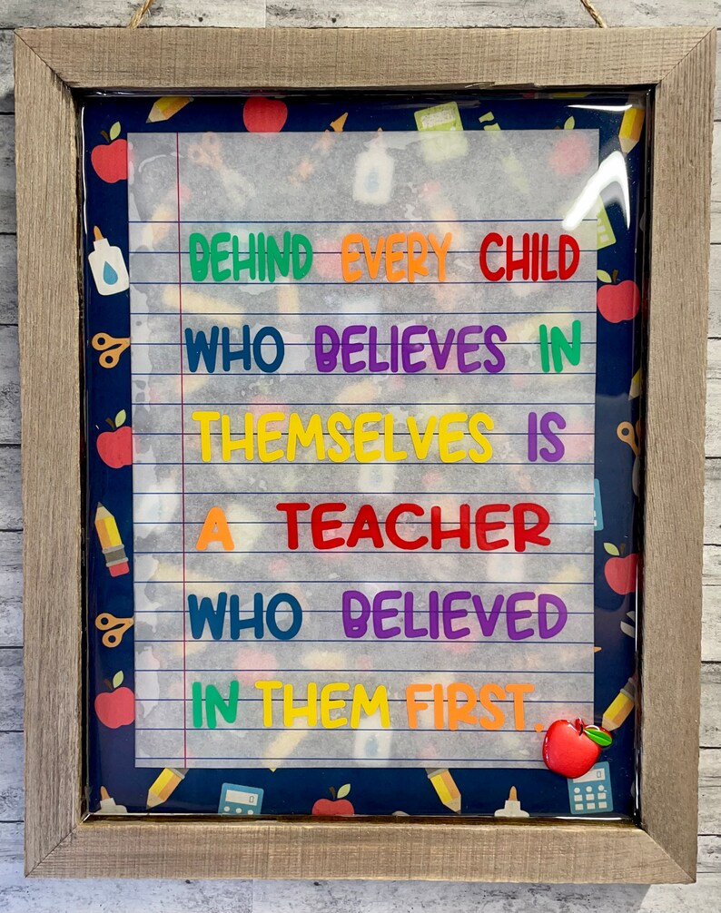 Teacher Poem Sign for the Classroom Teacher Appreciation - Etsy