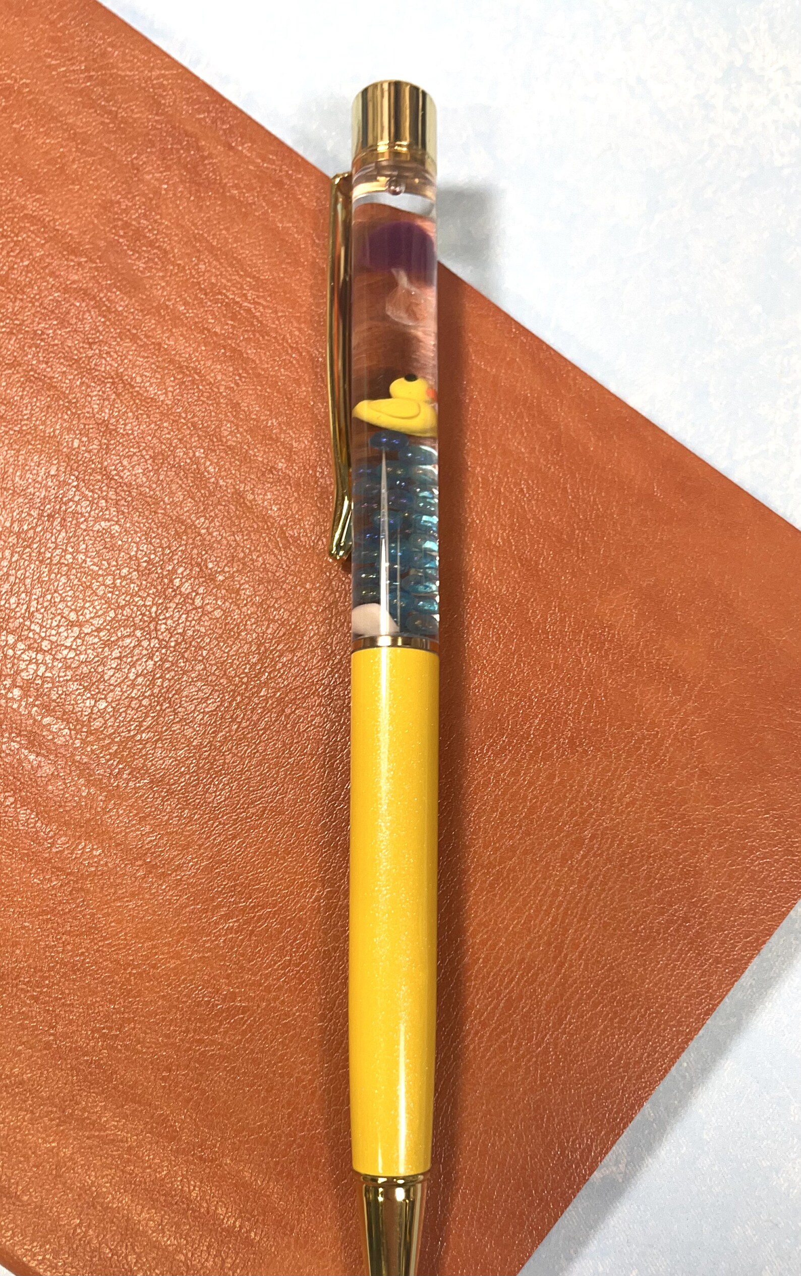 Rubber Duck Float Pen: Handmade Polymer Clay Ducks, Refillable ...