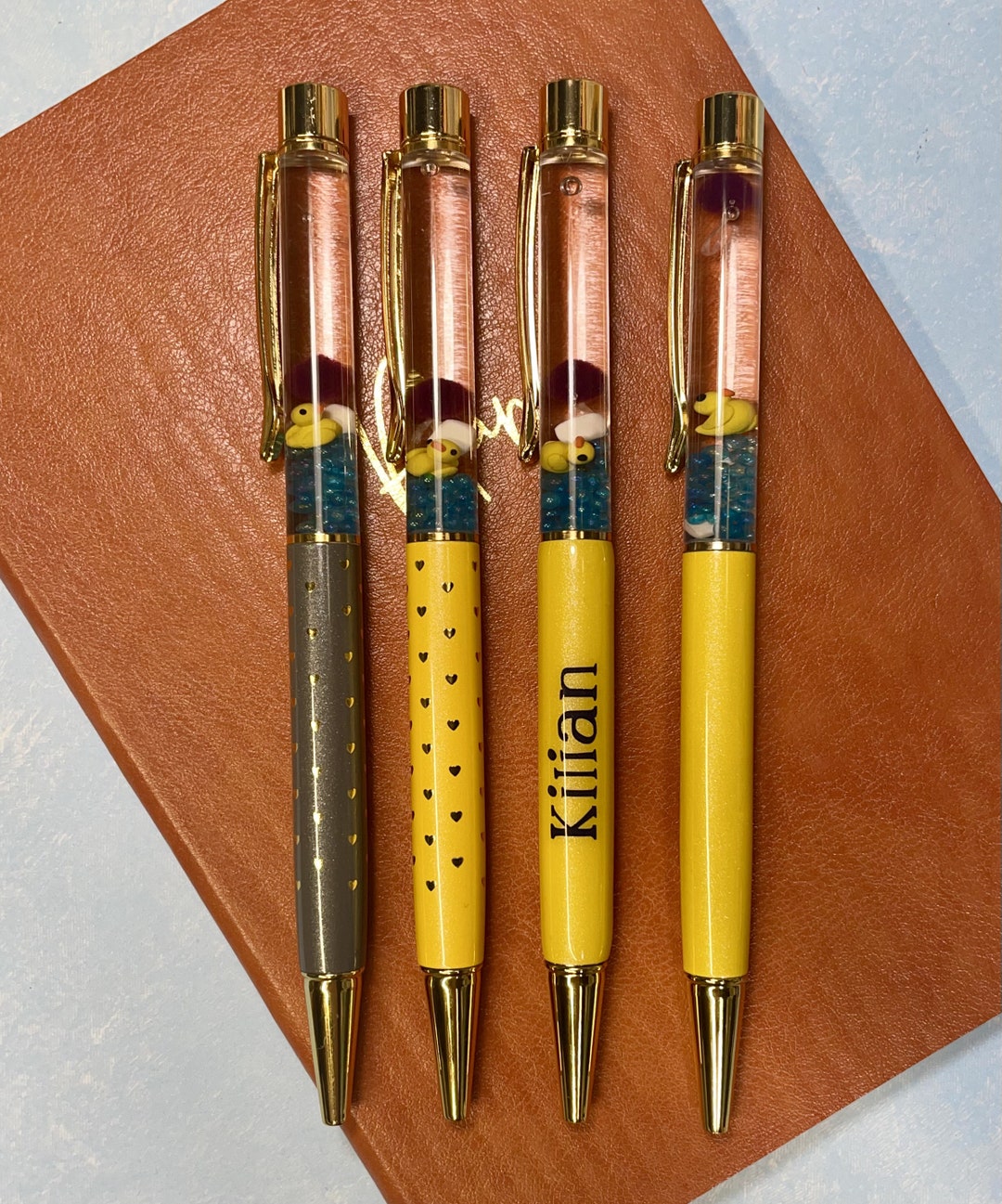 Rubber Duck Float Pen: Handmade Polymer Clay Ducks, Refillable ...