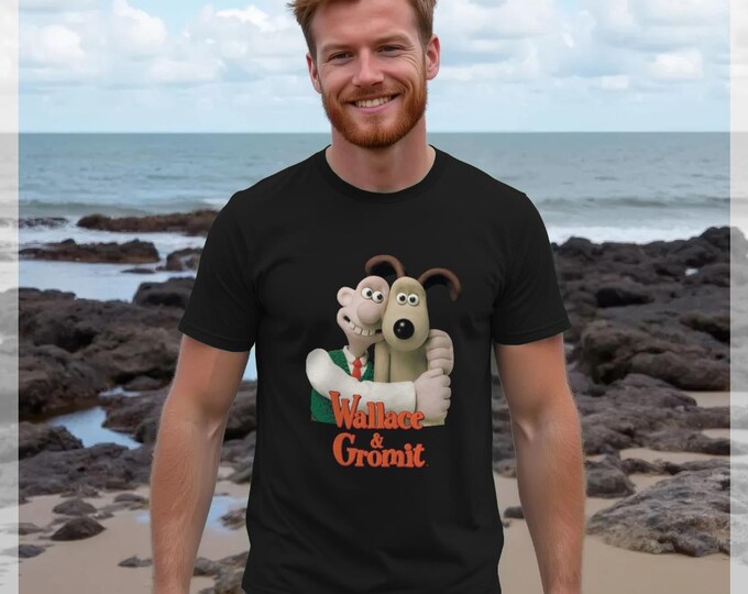 Vintage 90s Wallace and Gromit T-shirt British Claymation Cartoon ...