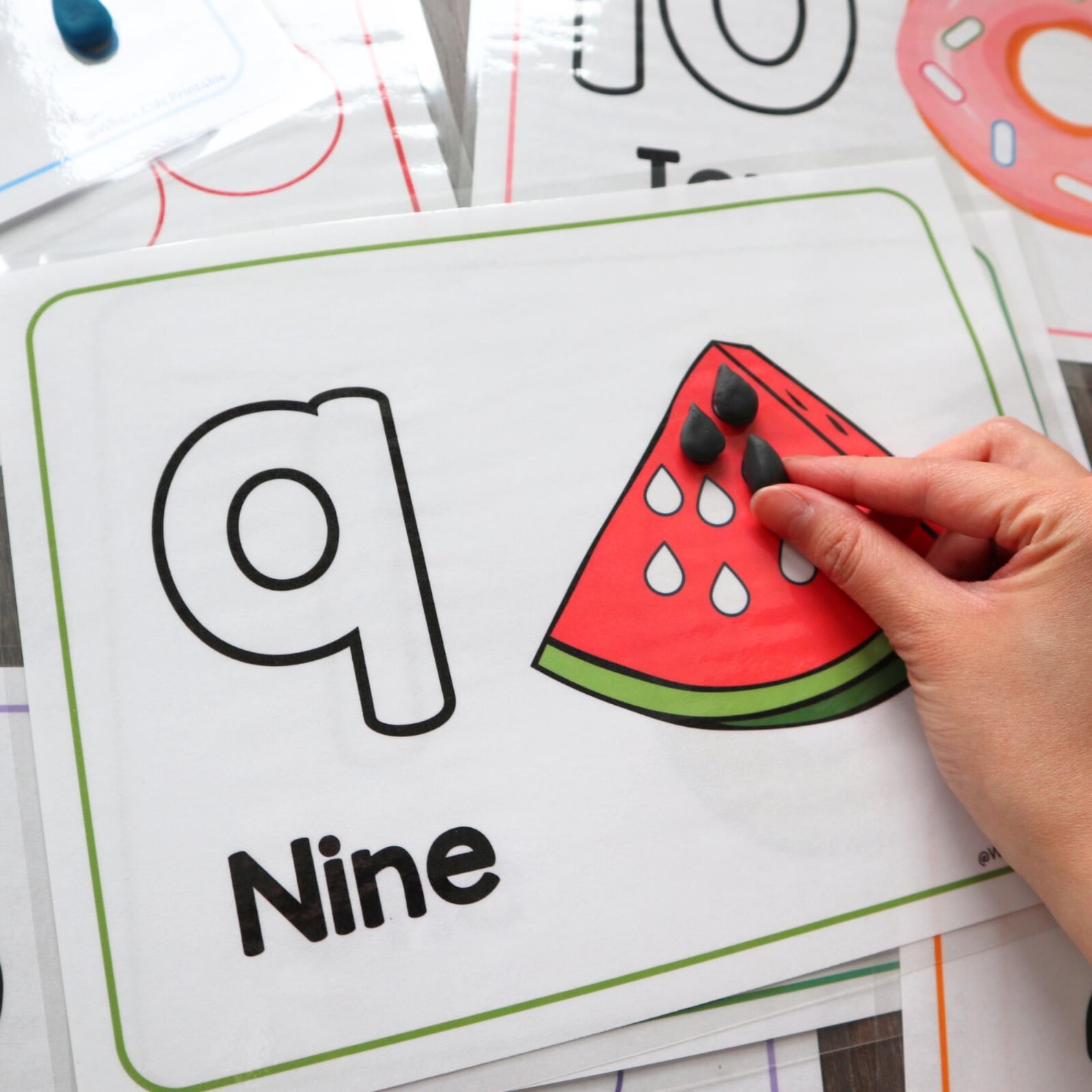 Playdough Number Mats 1-10 Printable | Counting Activity for Toddlers ...