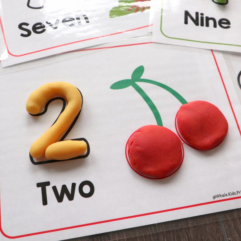 Playdough Number Mats 1-10 Printable | Counting Activity for Toddlers ...
